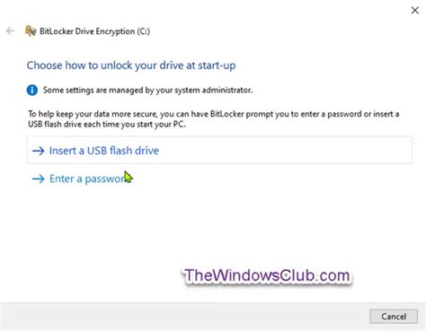 Turn On Bitlocker For Windows System Drives Without Tpm
