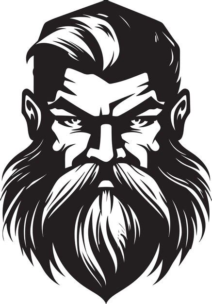 Premium Vector Old Symmetry Artistic Elderly Logos Beardcraft Matrix