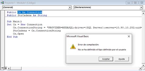 sql server conexión sql con vb6 stack overflow en español