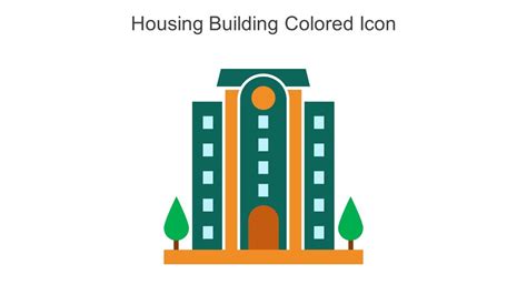 Housing Building Colored Icon In Powerpoint Pptx Png And Editable Eps Format Ppt Powerpoint