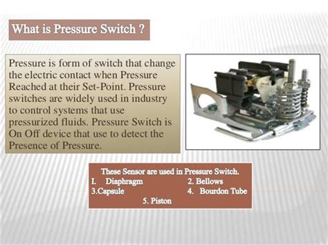 Pressure Switch Adjustment Diagram