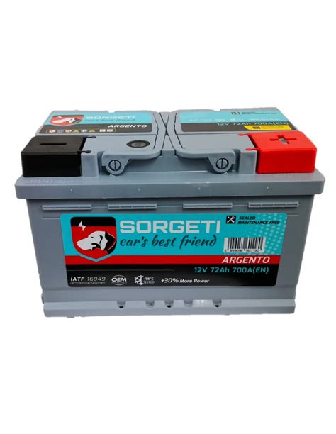 Baterie Auto Ah Sorgeti Argento X X A V SORGETI