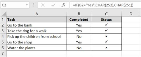 Tick Symbol In Excel 12 Awesome Ways To Insert Tick And Cross Symbols