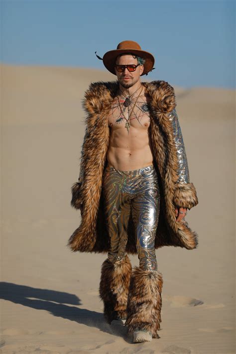 Your Majesty Faux Fur Coat For Burning Man Reversible Festival Wear