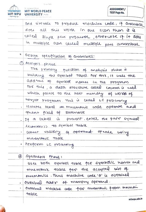 SOLUTION Pass Of Two Pass Assembler System Software And Compiler Lab Assignment Studypool