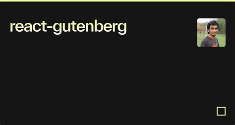 React Gutenberg Codesandbox