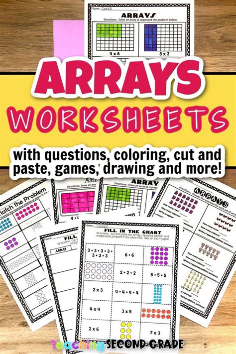 arrays worksheets for multiplication practice