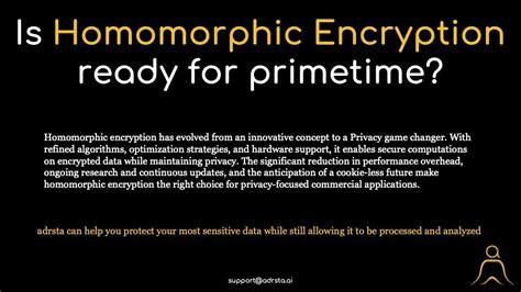 a branch of encrypted computation homomorphic encryption he computes… adrsta ai