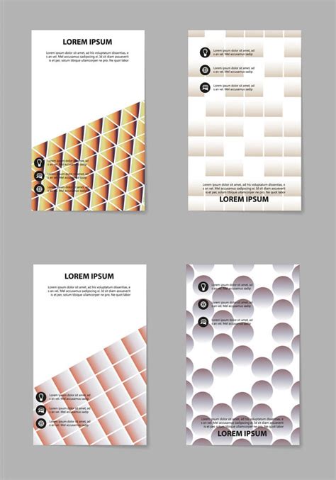 소책자 레이아웃 템플릿 추상 전단지 커버 벡터 Ai Eps Uidownload