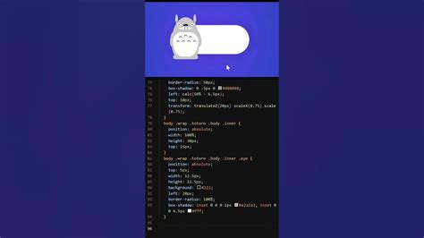 🤩 Css Totoro Toggle Buttonanimation Coding Webdevelopmentprogramming