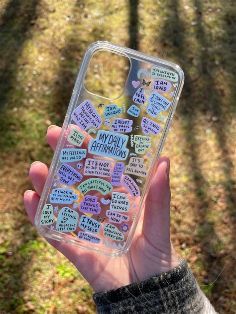 Aesthetic Quote Phone Case Inspirational Phone Case Mental Health