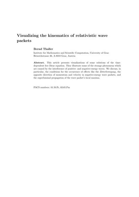 Pdf Dirac Equation Explained At A Very Elementary Level Dokumen Tips