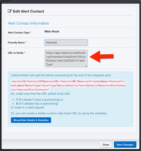 Uptimerobot Edit Webhook Status Io Knowledge Base