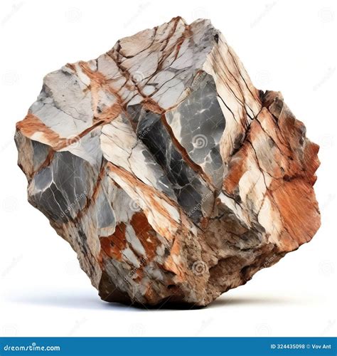 Breccia A Sedimentary Rock Composed Of Angular Rock Fragmens Ce Stock Breccia A Sedimentary Rock Composed Of Angular Rock Fragmens Ce Stock