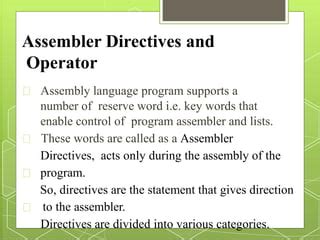 2 Arts Of Assembly Languge Programming Converted Pptx