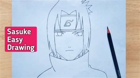 How To Draw Sasuke Uchiha Step By Step Tutorial Naruto YouTube