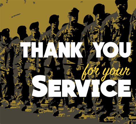 Military Appreciation Free Printable Thank You For Your Service Cards