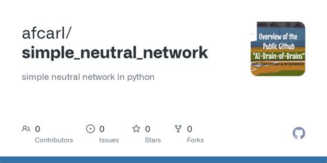 github afcarl simple neutral network simple neutral network in python