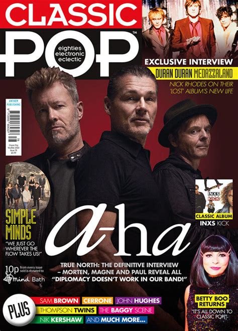 Classic Pop Magazine Nov Dec 2022 A Ha Morten Harket