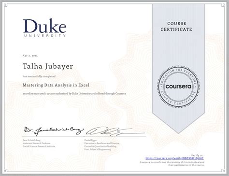 🎉 Excited To Share That I Have Successfully Completed The Mastering Data Analysis In Excel