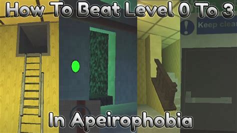 How To Beat Apeirophobia Level 0 To 3 Youtube
