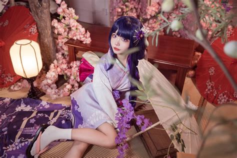 Aiwest Cosplay Raiden Shogun Genshin Impact Photos Cosplaytele