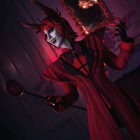 Hazbin Hotel Alastor Radio Demon Cosplay Costume Custom Madein Stoc