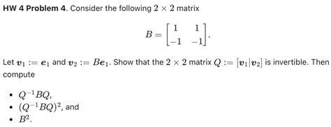 Solved Hw 4 ﻿problem 4 ﻿consider The Following 2×2
