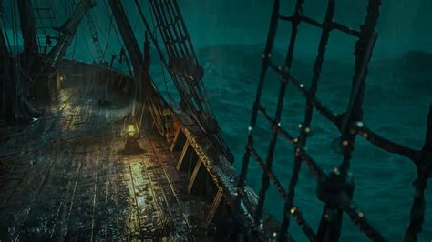 바다 한가운데를 떠다니는 배 위에서 내리는 빗소리와 가벼운 천둥소리로 불면증에 작별을 고하세요 🌊 Youtube