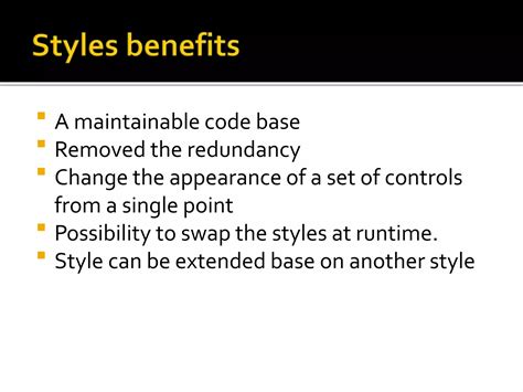 Lesson 06 Styles And Templates In WPF PPT