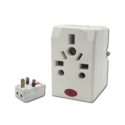 A Multi Socket With Neon Multi Adaptor Power Adaptor And Adaptor Plug