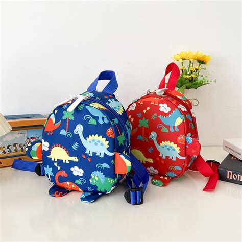 어린이용 귀여운 만화 공룡 백팩 유치원 아기 소년 소녀 작은 가방 유아 배낭 어린이 학교 가방 책가방