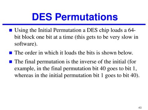 Ppt Data Encryption Standard Des And Other Symmetric Block Ciphers