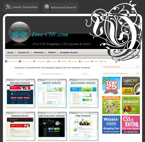 个免费下载网页模板的网站 创意悠悠花园