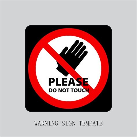 Premium Vector Warning Sign Design Template
