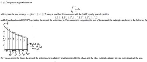 Solved Compute An Approximation To Integral 1 2 1 X Dx