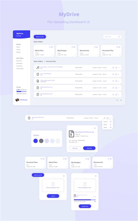 File Uploading Ui Kits On Behance