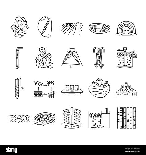 mining line black icon sign for web page mobile app button logo vector isolated button