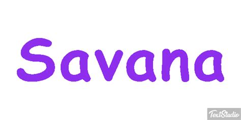 Savana Name Animated  Logo Designs