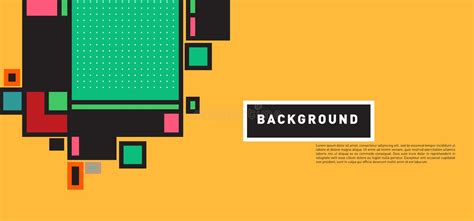 Vector Abstract Colorful Rectangle Background For Banner Stock Vector Illustration Of Backdrop