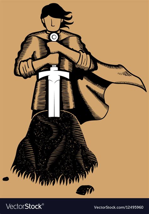 King Arthur Royalty Free Vector Image Vectorstock