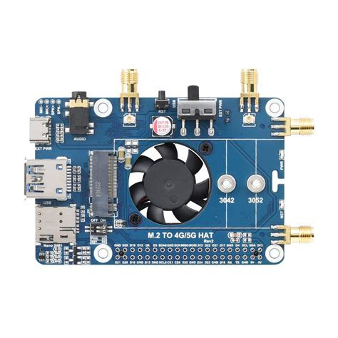 RM520N GL 5G HAT For Raspberry Pi With Case Quad Antennas LTE A Global Band GNSS Positioning