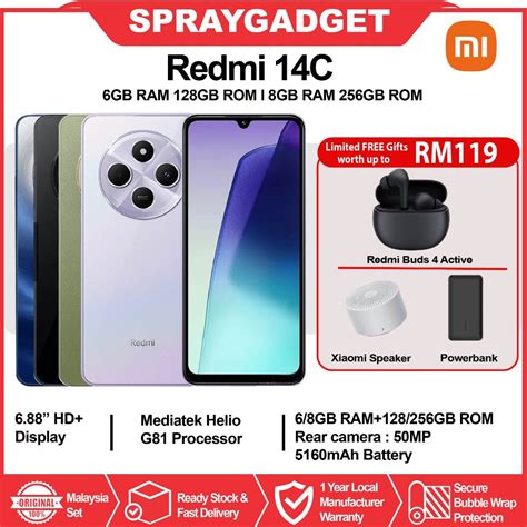 New Redmi C Gb Ram Gb Ram Gb Rom W Fast Chargexiaomi Malaysia Warranty