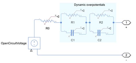 Battery Equivalent Circuit Battery Model With Electro Thermal Dynamics And Optional Faults