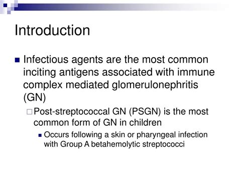 PPT Post Infectious Glomerulonephritis PowerPoint Presentation Free Download ID 4591932