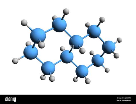 3d Image Of Bicyclohexane Skeletal Formula Molecular Chemical