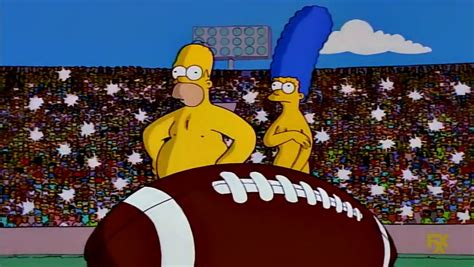 The Simpsons Homer And Marge Naked At A Stadium By Dlee1293847 On