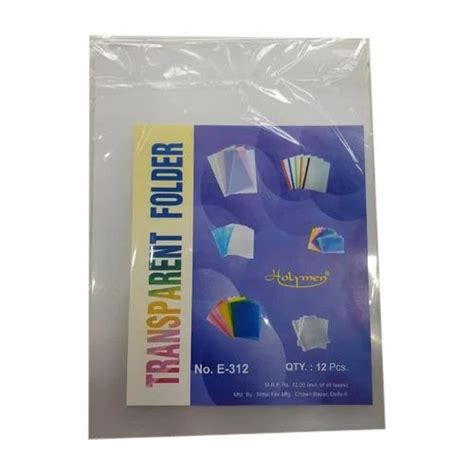 Plastic Transparent File Folder Packaging Type Packet At Rs 50 In Delhi