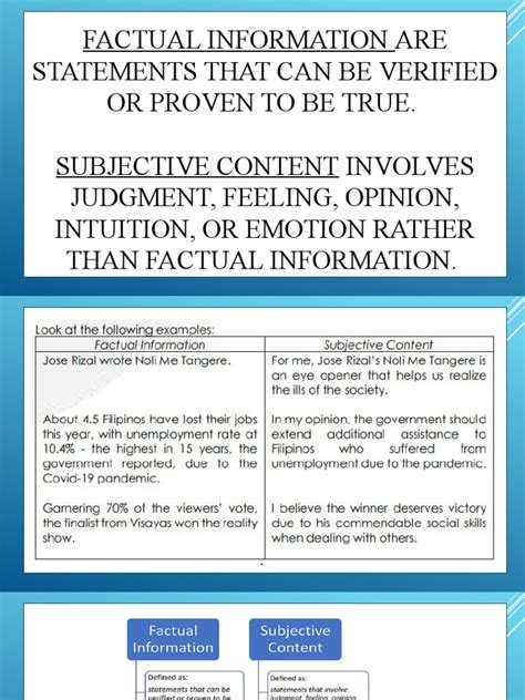 Factual And Subjective Pdf