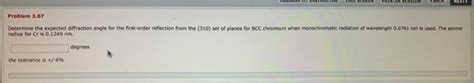 Solved Next Problem 367 Determine The Expected Diffraction